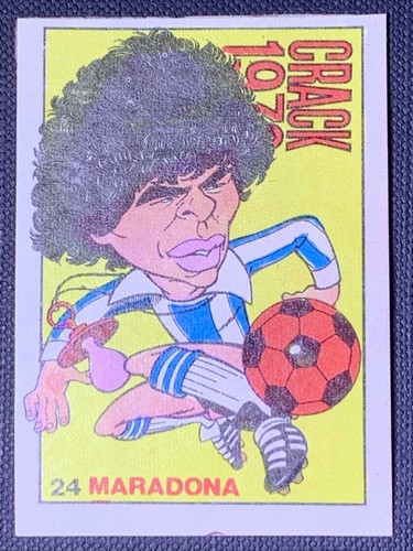 1978 Maradona Rookie Card RC - Crack Campeonato Mundial Diego Argentina ...