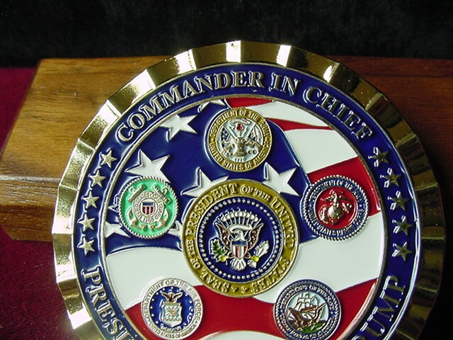 Official President Donald J Trump Challenge coin -Commander in chief ...