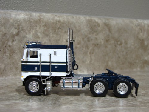 DCP 1/64 Blue White Kenworth K-100 Cabover Semi Truck Farm Toy | eBay