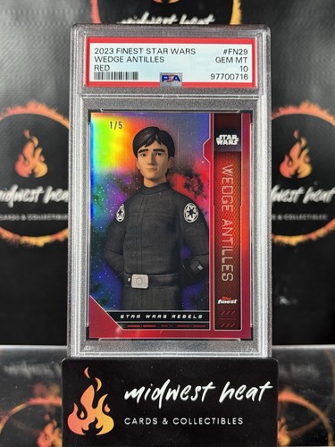 Topps Star Wars 2023 Finest Wedge Antilles FN29 Red 1/5 PSA 10 | eBay