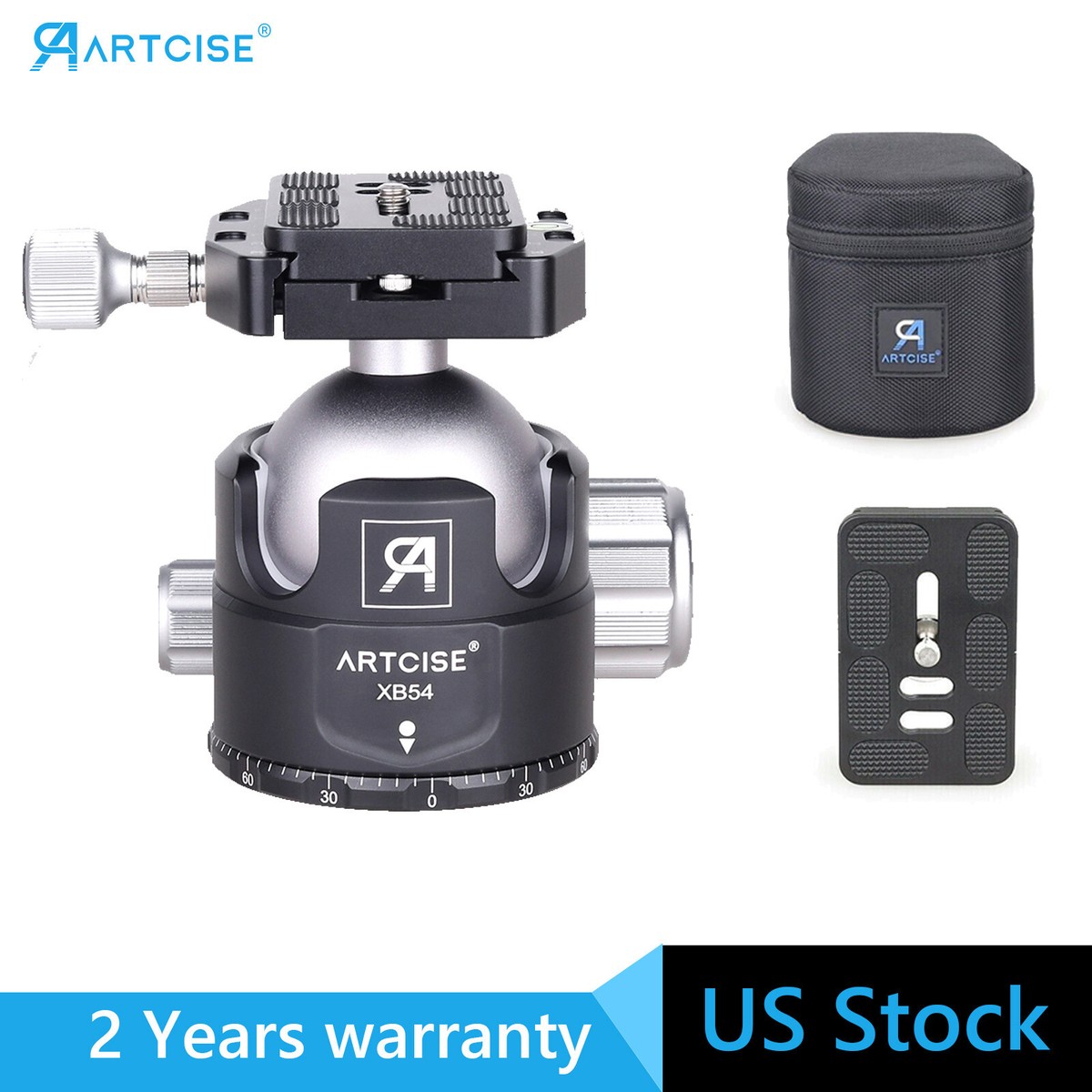 Tripod Ball Head ARTCISE 54mm Low Profile Ball Head With Handle - 77lb ...
