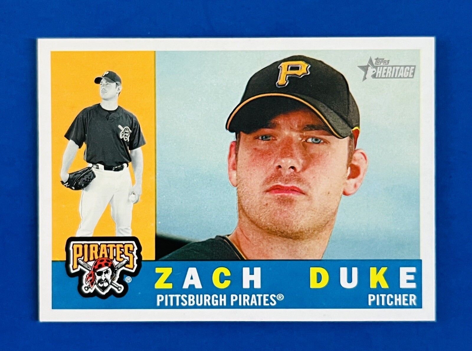 2009 Topps Heritage Zach Duke Pirates Short Print Baseball Card #437 | eBay