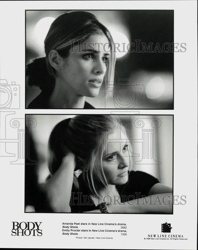 1999 Press Photo Amanda Peet & Emily Procter in "Body Shots" Movie ...