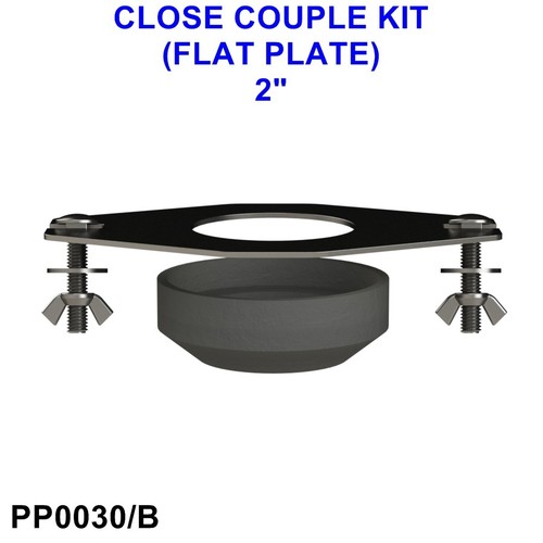 2" CLOSE COUPLE KIT FLAT PLATE for WC TOILET CISTERN TANK & PAN PP0030 ...