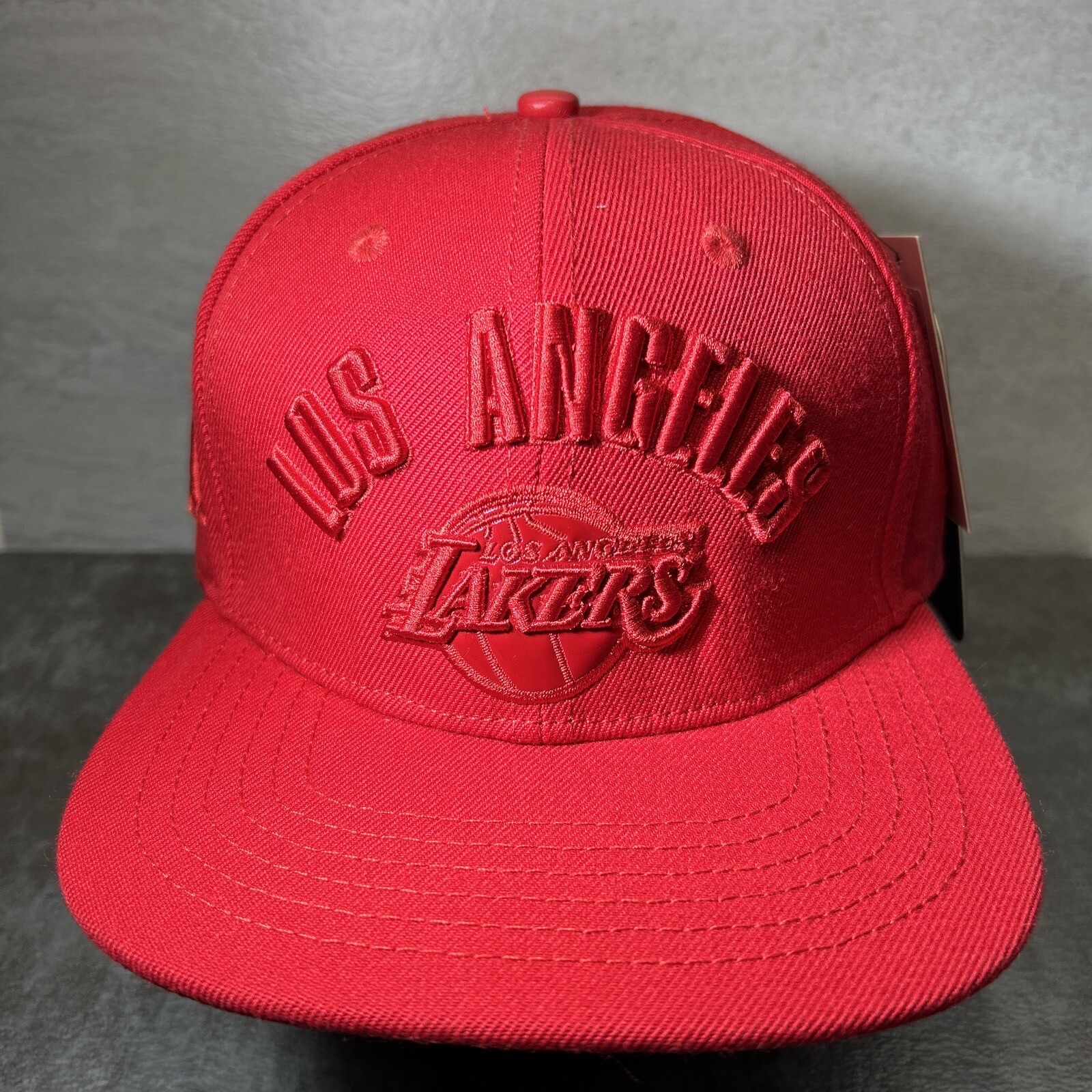 Los Angeles Lakers Hat "Pro Standard" Triple Red Luxury Collection Cap ...