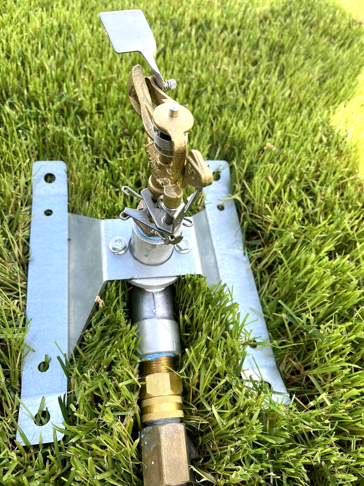 2 SPRINKLER SLED BASES & VYRSA 50 1/2" BRASS IMPACTS LAWN GARDEN ...