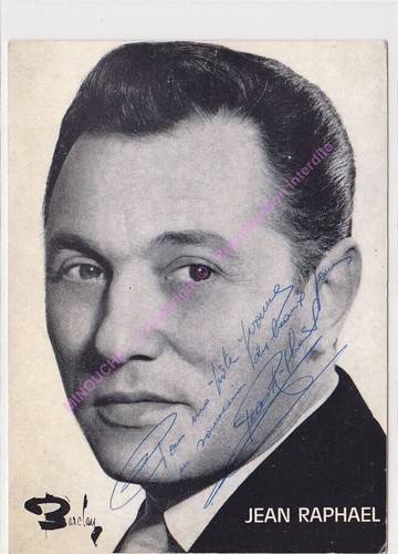 Cpsm Artist Jean Raphael Discography Dedicacée Barclay | eBay Australia