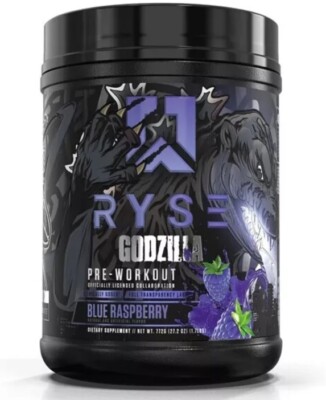 RYSE Godzilla Pre-Workout, Blue Raspberry - 772g Citrulline Nitrate NO3 ...