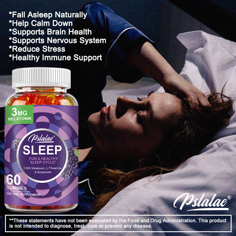 Sleep Gummies 3mg - Melatonin, L-Theanine - Sleep Aid, Improve Sleep ...