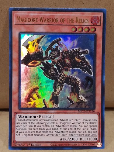 Magicore Warrior of the Relics - MP23-EN266 Ultra Rare Yugioh! Holo ...