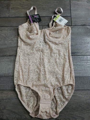 Bali womens Lace Body Shaper Lace 'N Smooth Firm-control Underwire ...