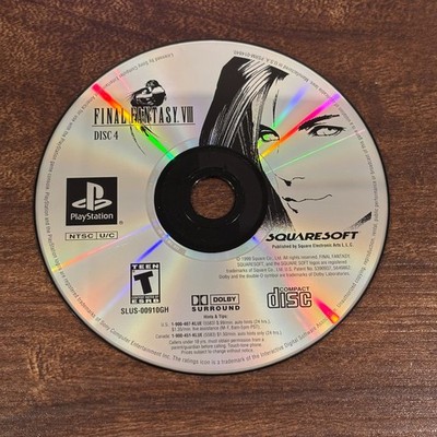 Final Fantasy VIII 8 FFVIII Disc 4 ONLY Playstation 1 PS1 -TESTED- Fast ...