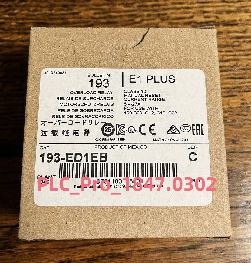 1PCS Brand New For Allen-Bradley 193-ED1EB Overload Relay SER C Fast ...