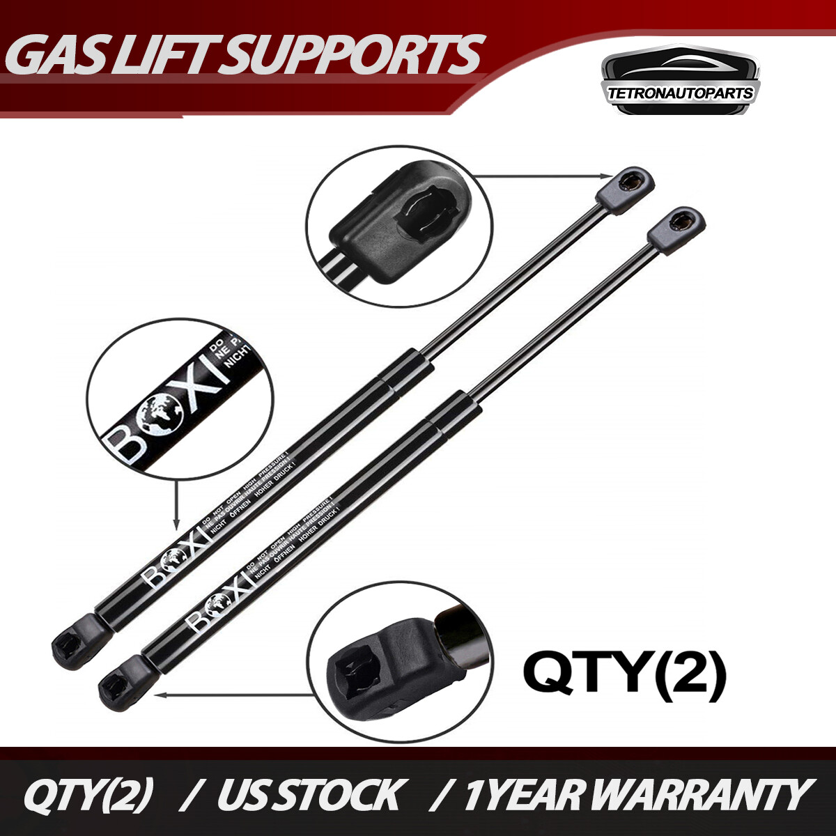 Pair Front Hood Lift Supports Struts Spring Shocks Fits 2012-2016 ...