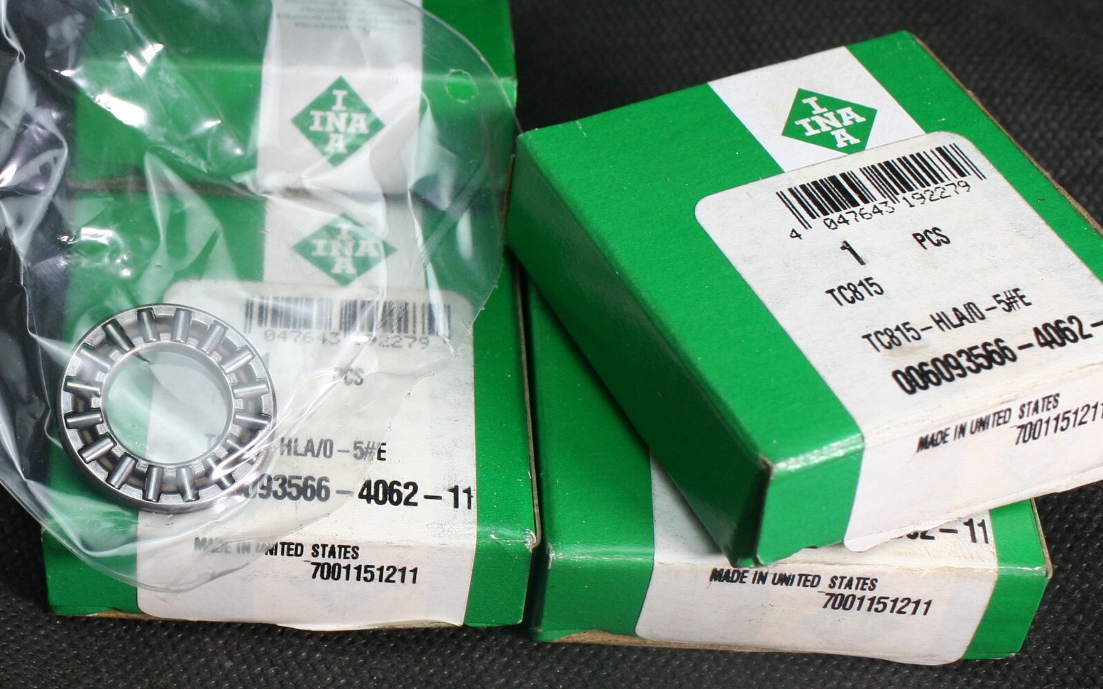 One (1) INA TC815 Thrust Bearing Roller Assembly 1/2" Bore TC815-HLA ...