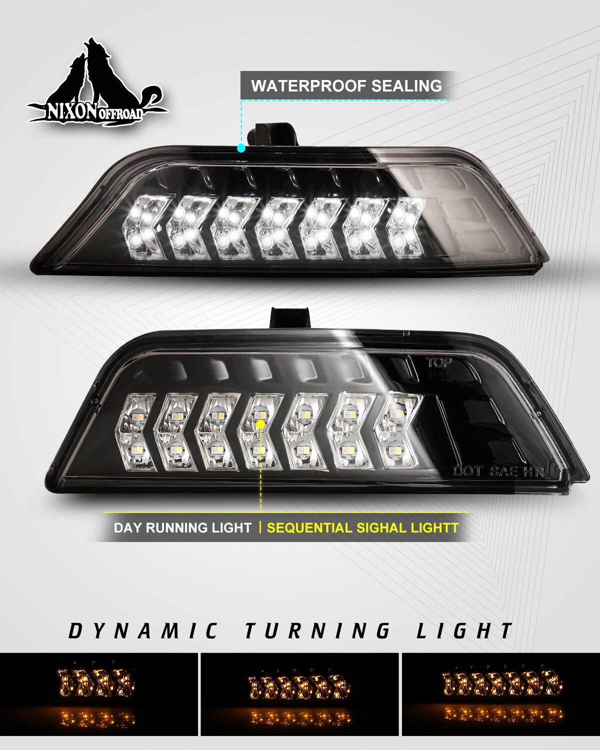 For 15-17 Ford Mustang LED Sequential Turn Signals DRL Dynamic Turning ...