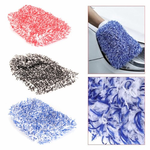 Car Care Wash Glove Microfibre Hand Wash Mitt Cleaner Soft Auto ...