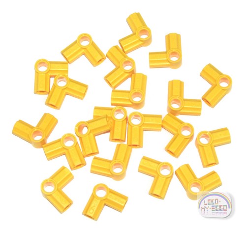 LEGO Technic - 20 x #6 Angled Axle & Pin Connector - Yellow - New ...