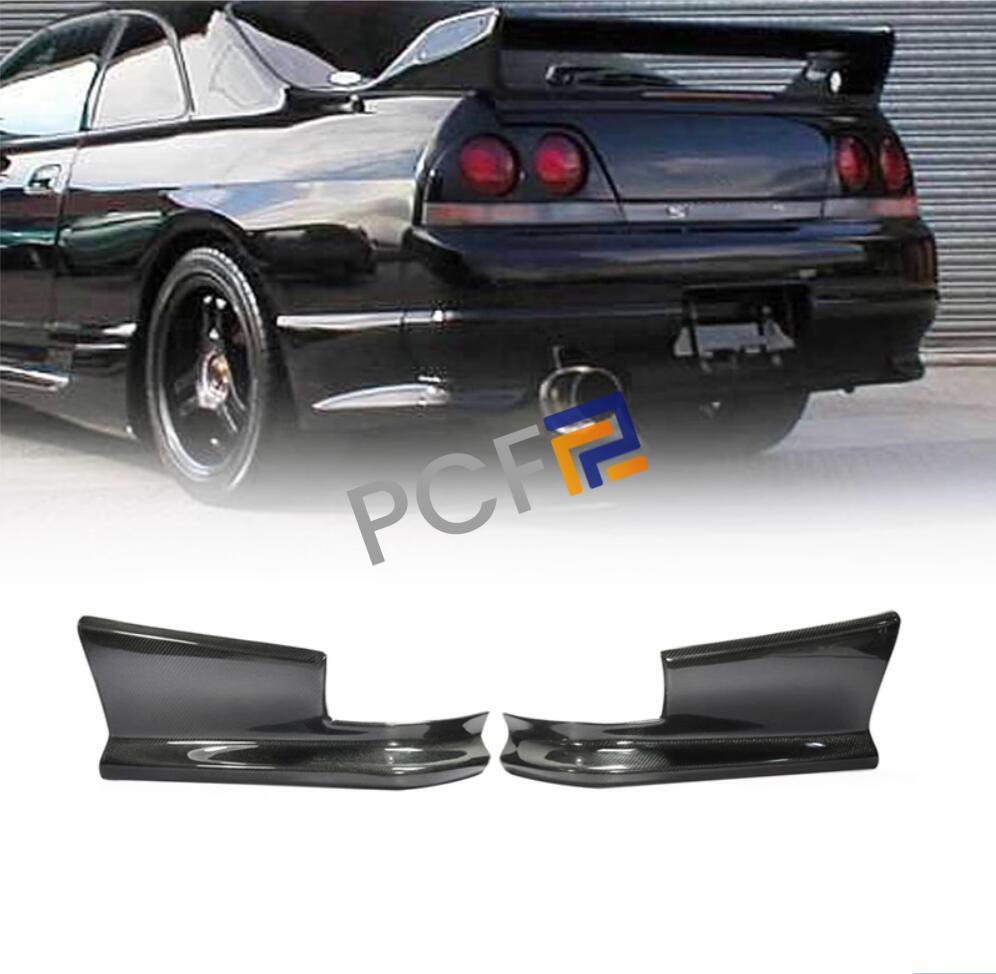 For Nissan Skyline R33 GTS Dry Carbon Fiber Rear Bumpers Lip Side Skirt ...