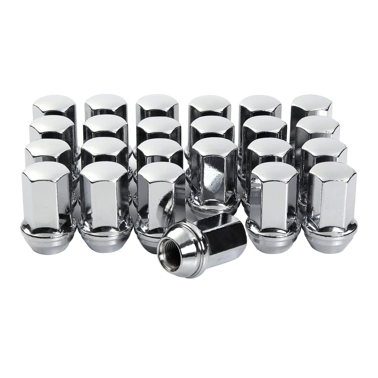 Set of 24 pcs M14x1.5 Lug Nuts Compatible with GM 9596070 Chrome Wheel ...