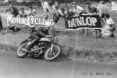 Norton 500cc & John Hartle 1955 motorcycle photo photograph | eBay