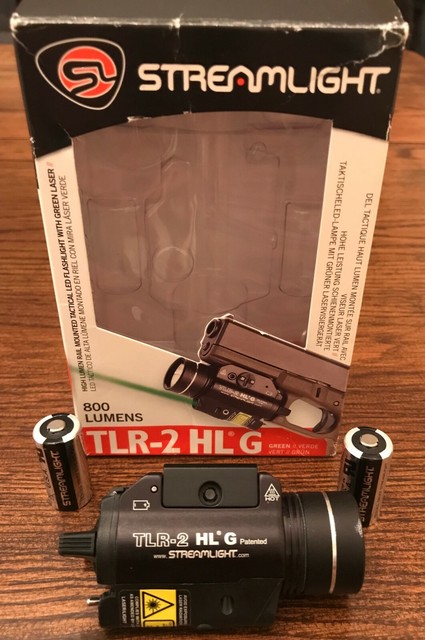 Streamlight 69265 TLR-2 HLG High Lumen Green Light Rail Mounted Laser ...