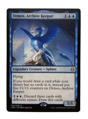ORMOS, ARCHIVE KEEPER - JUMPSTART MTG BLUE LEGENDARY CREATURE RARE NM ...