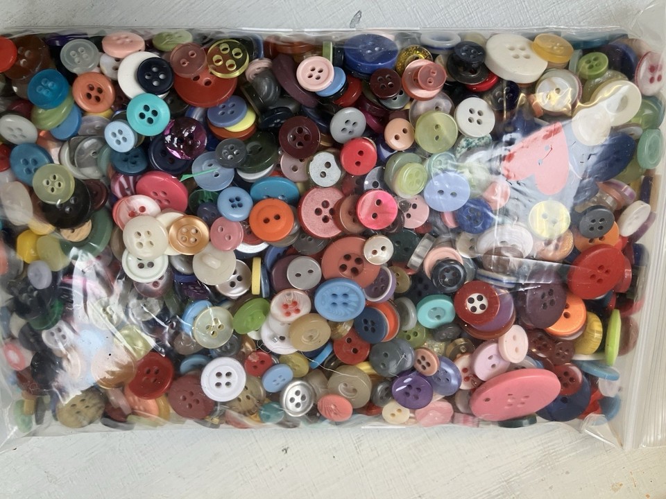 Buttons - Bags Of Mixed colour, Size And Shape Buttons | eBay UK