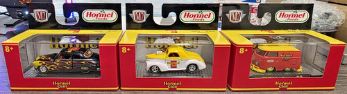 M2 MACHINES 2023 HORMEL CHILI (3) CAR SET/ VW DELIVERY/ VAN WILLYS/ 49 ...