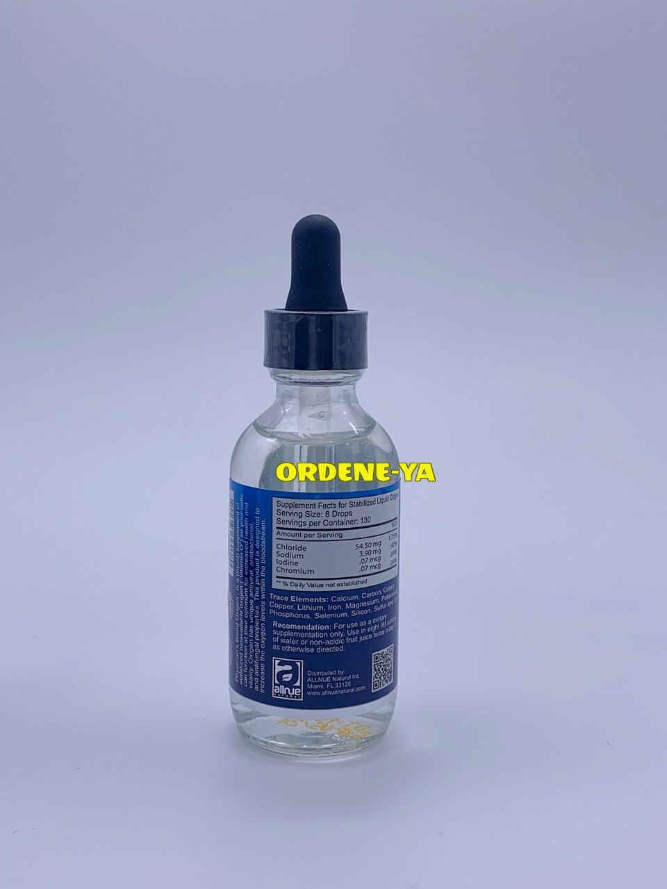 3 Oxygen Liquid Drops Health Naturally Dropper Cell Stabilized Energy ...