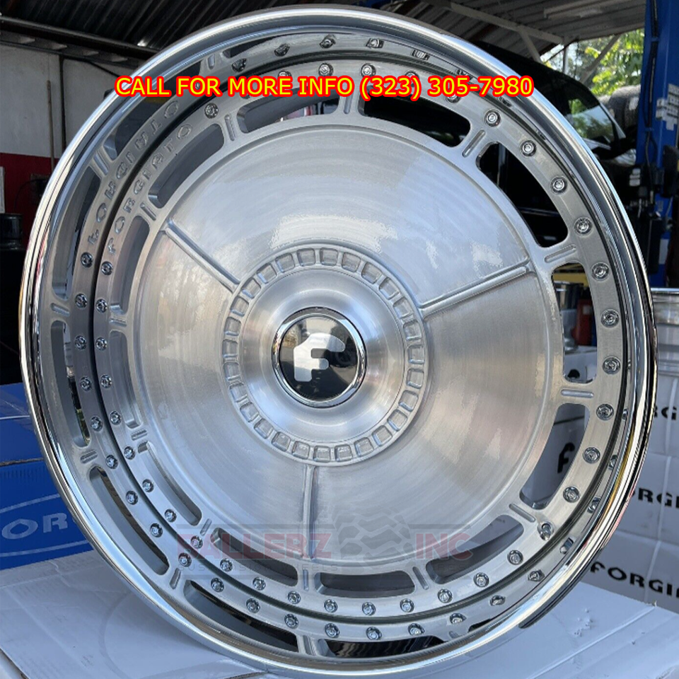 24x9-10 Forgiato Wheels TS01 Wheel & Tire Package 5 lug XL Floater Cap ...