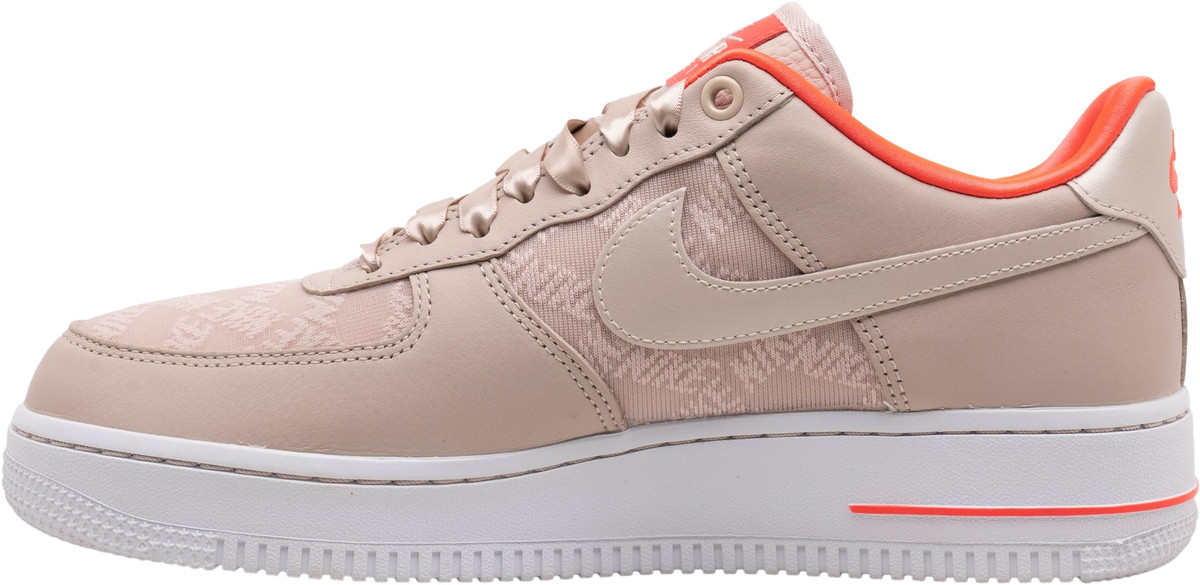 Nike Air Force 1 '07 Fossil Stone Laser Crimson W for sale | eBay