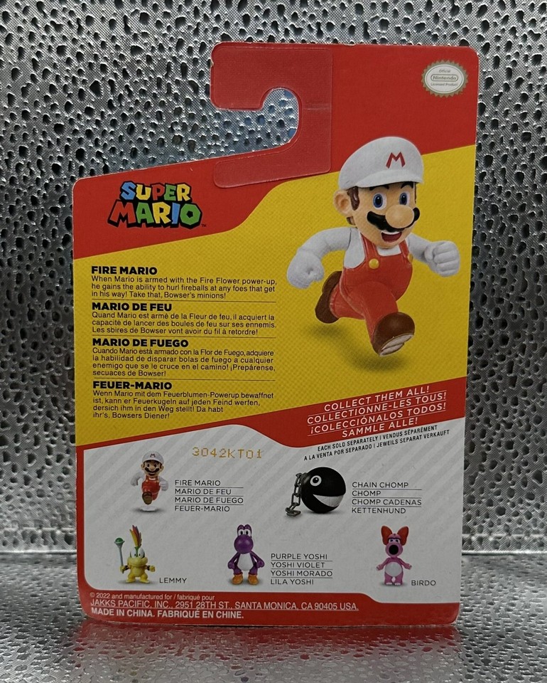 Nintendo Super Mario Fire Mario Figure “NEW” | eBay