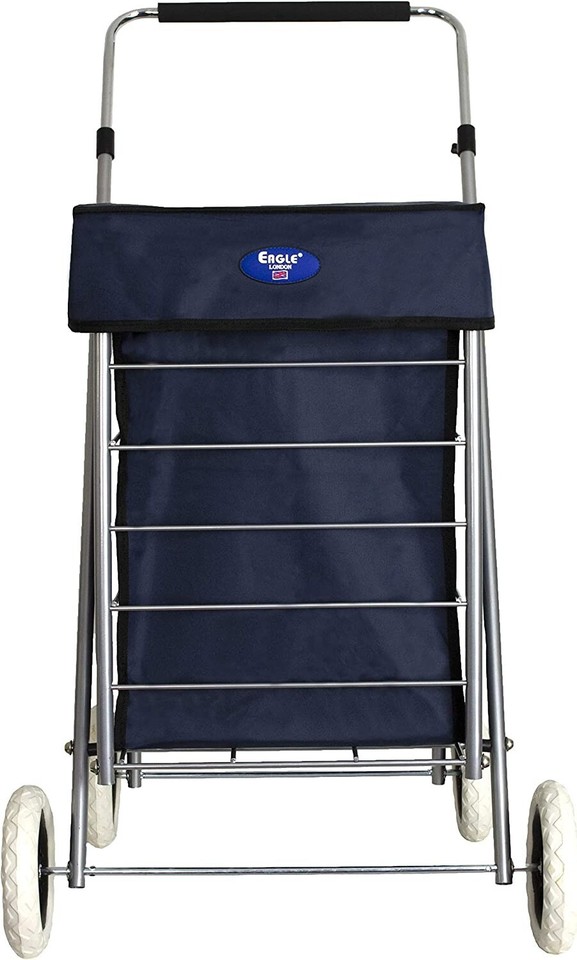 Lightweight 4 Wheel Premium Folding Shopping Trolley Wheeled Cart Bag ...