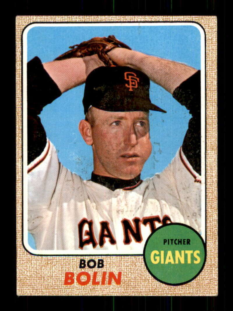 1968 Topps #169 Bobby Bolin VGEX Giants 537039 | eBay