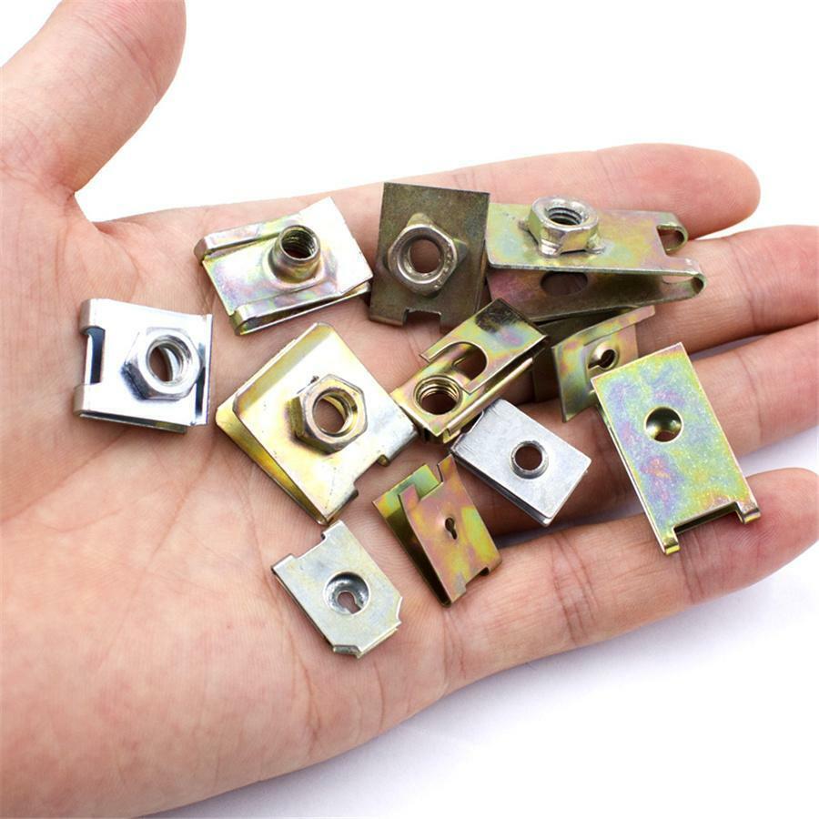150 x Metal U-Type Clips Car Body Panel Fender Bumper Leaf Board Fixed ...