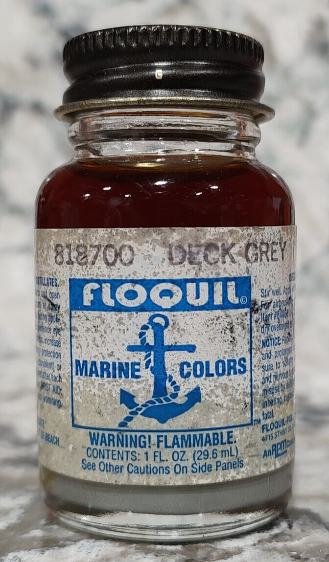 FLOQUIL MARINE COLORS MODEL PAINT 1oz 1 OUNCE - DECK GREY #818700 | eBay