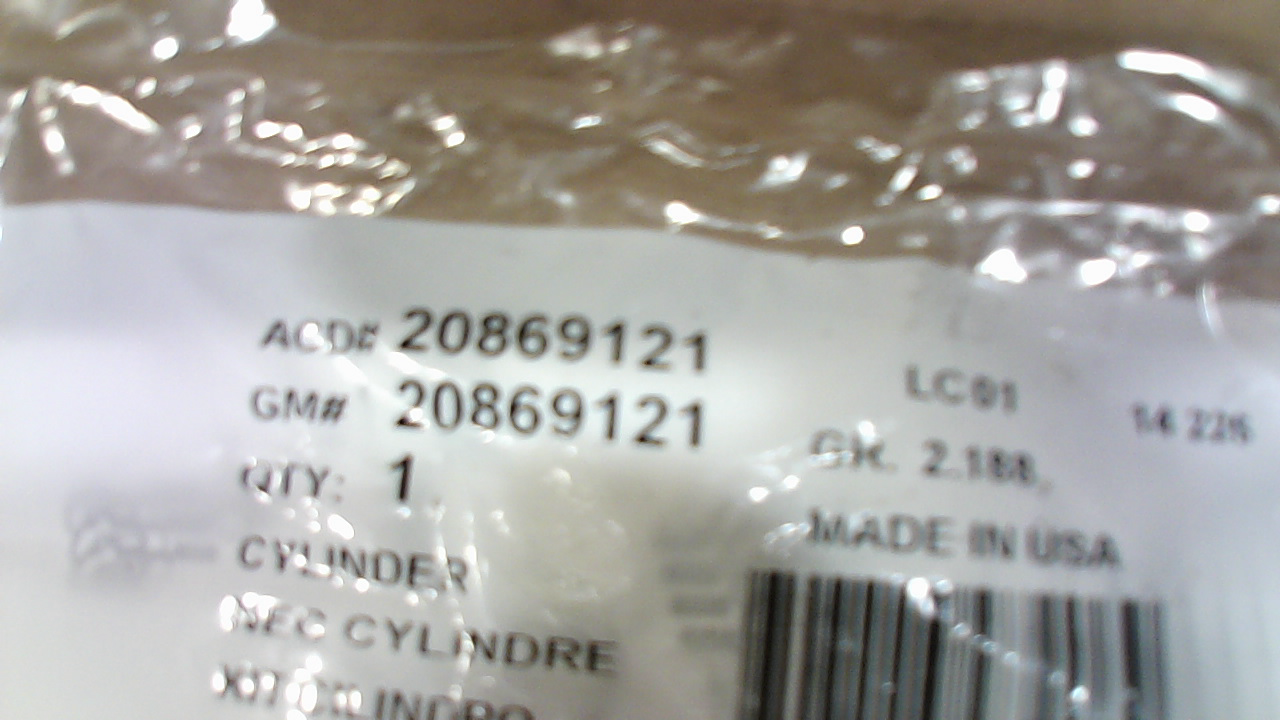 OEM Genuine GM CHEVROLET AC Delco Ignition Lock Cylinder Kit with Keys ...