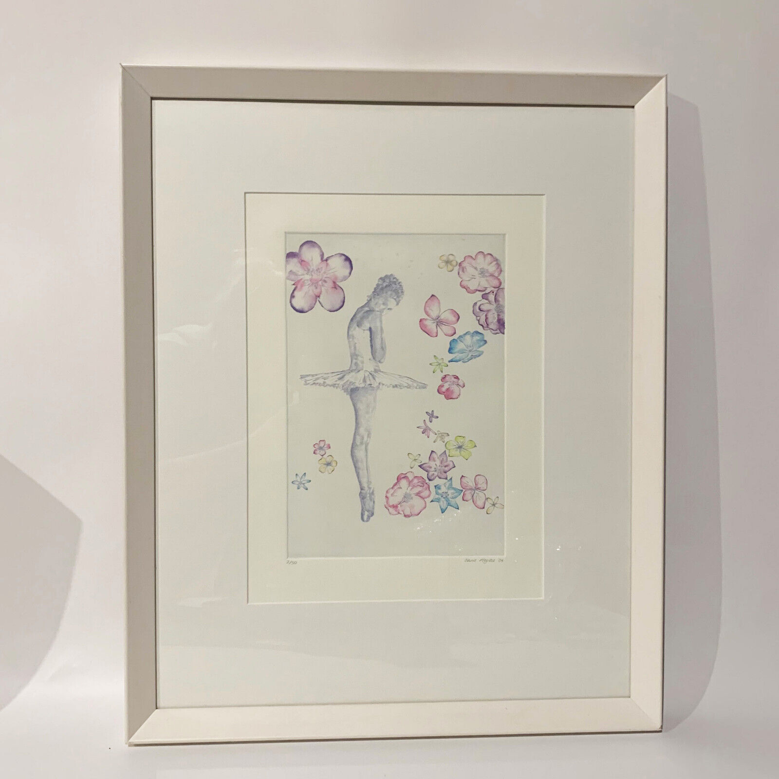 Bernie Myers 'Elegant' rare framed art | ballerina etched art | eBay ...