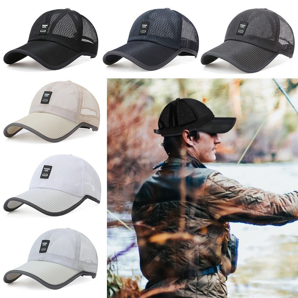 Sports Baseball Cap Sun Protection Caps Summer Sunscreen Hats Full Mesh ...