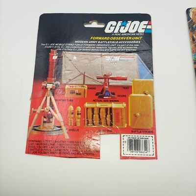 Vintage GI Joe Forward Observer 1985 Hasbro card back package | eBay