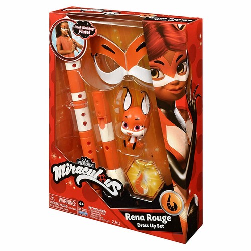 Official Miraculous Ladybug Rena Rouge Role Play Costume Set with Kwami ...