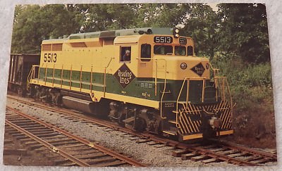 CHROME POSTCARD READING 5513 ENGINE FIRST GP30 LOCOMOTIVE PENNSYLVANIA ...