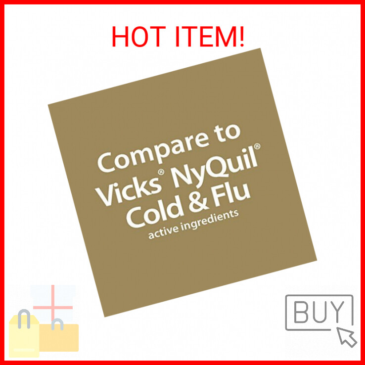 GoodSense Nighttime Cold & Flu Softgels, Relieves Aches and Pains ...