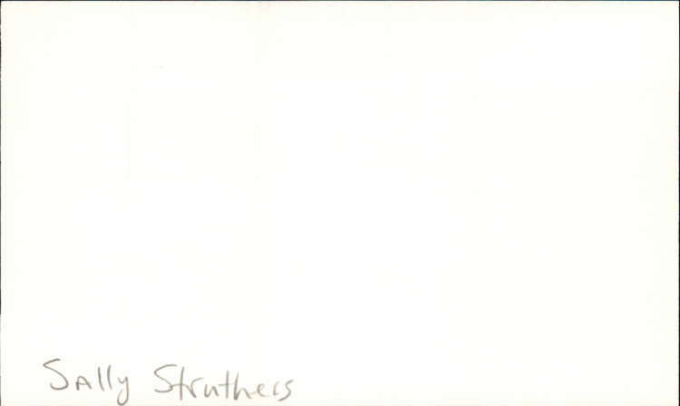 Sally Struthers Actress All in the Family Signed 3" x 5" Index Card | eBay