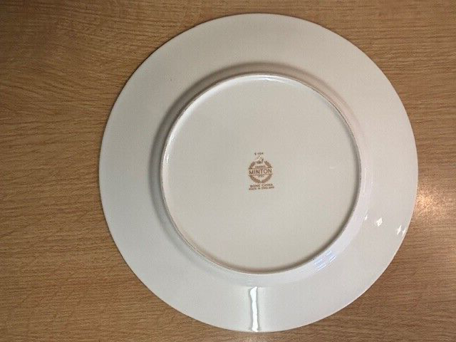 Minton Bone China Plate -S104 Wheatsheaf - 22.5cms -St Edward's Crown ...
