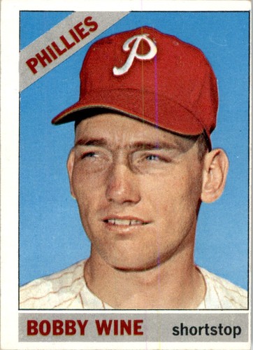 1966 Topps Baseball Bobby Wine (B) Philadelphia Phillies #284 | eBay
