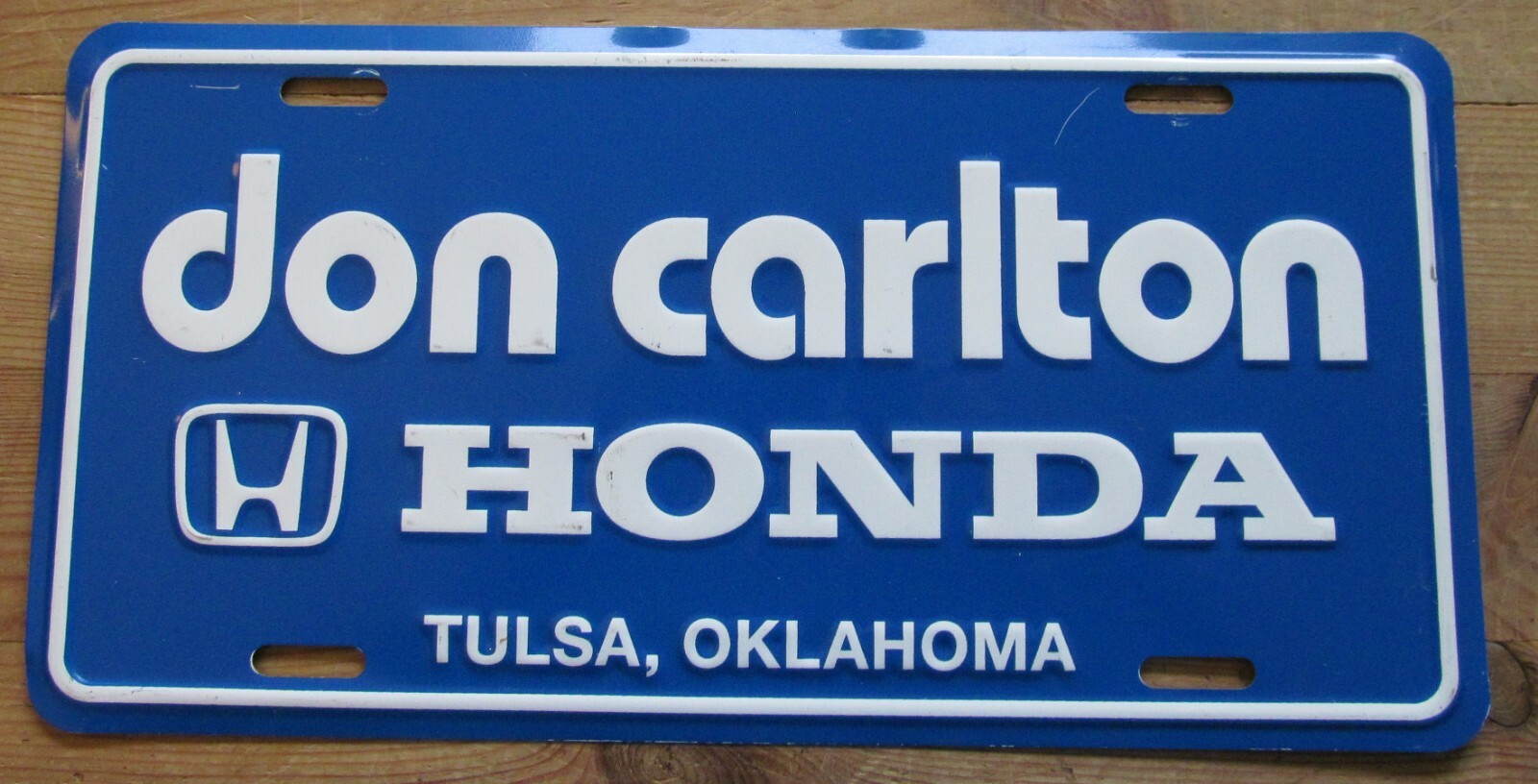 2006 TULSA OKLAHOMA DON CARLTON HONDA BOOSTER License Plate | eBay