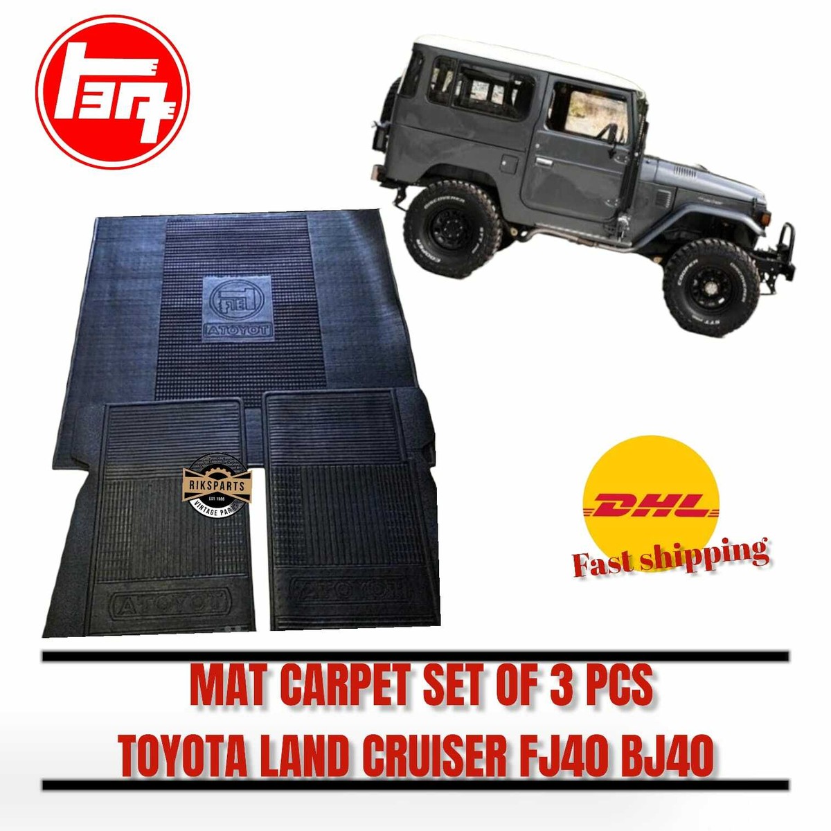 Fj40 Floor Mats Front Moulded Floor Mat For '79 To '84 Land Cruiser