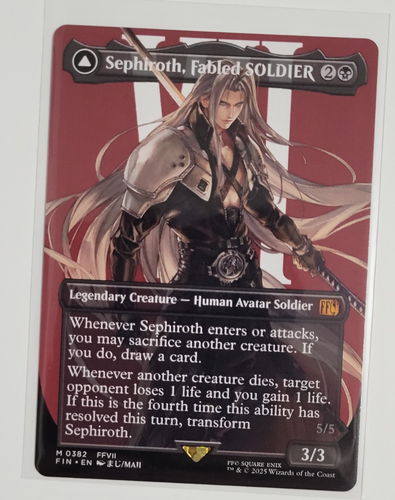 Final Fantasy MTG Magic The Gathering Sephiroth, Fabled SOLDIER ...